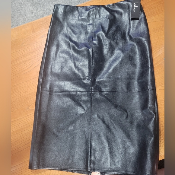 Lulus | Skirts | Shes Irresistible Black Vegan Leather Pencil Skirt | Poshmark